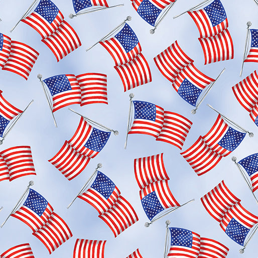 USA Flags - Faith, Family, Freedom - Light Blue – the-sew-op