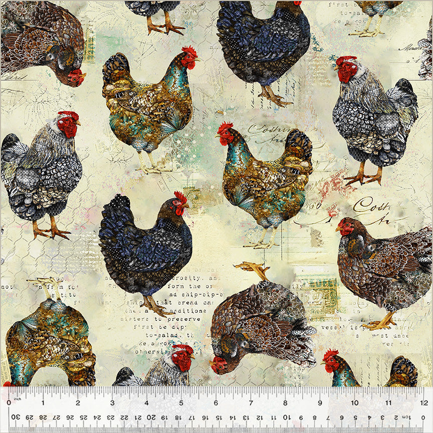 Rustic Chickens - Boho Chicks - Multi – the-sew-op