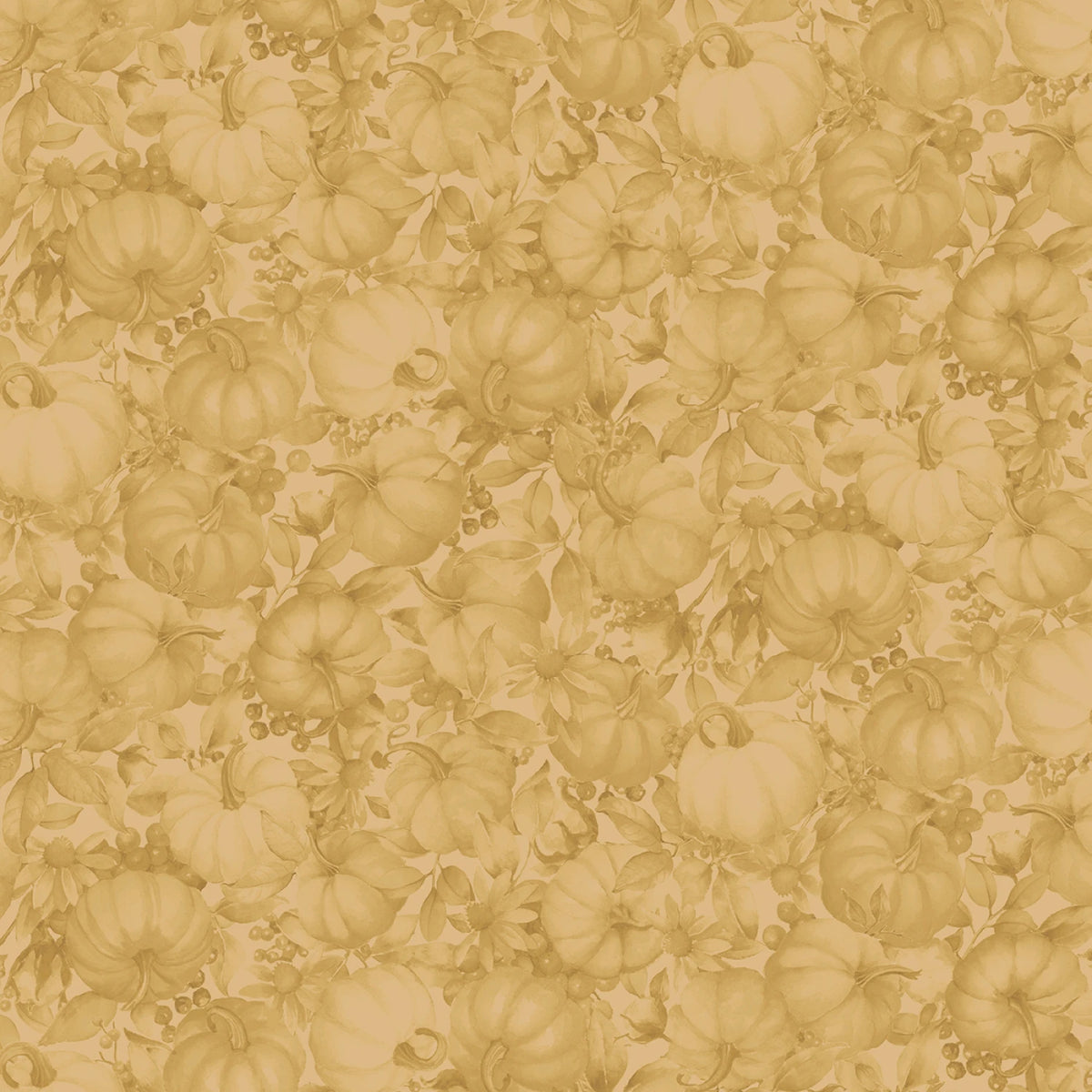 Tonal Pumpkins - Bountiful Harvest - Gold – the-sew-op