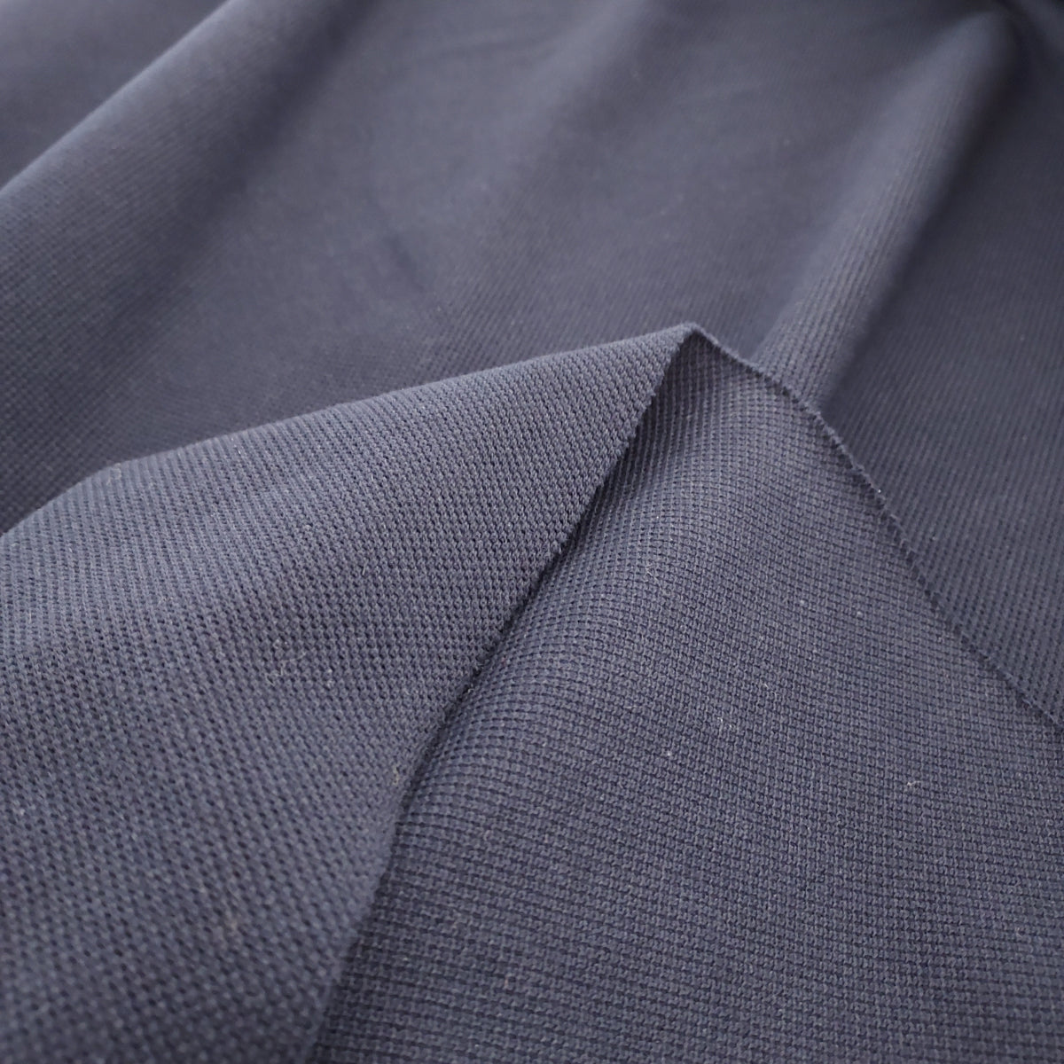Pique Knit - Navy – the-sew-op